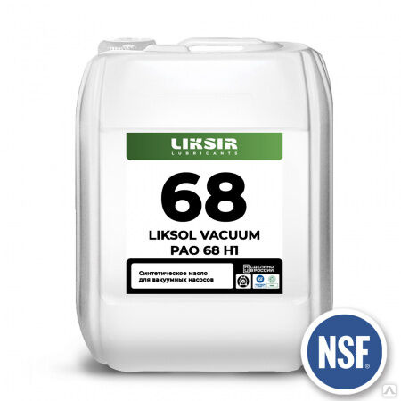 Купить масло с пищевым допуском вакуумное Liksir Liksol Vacuum PAO 68 ...